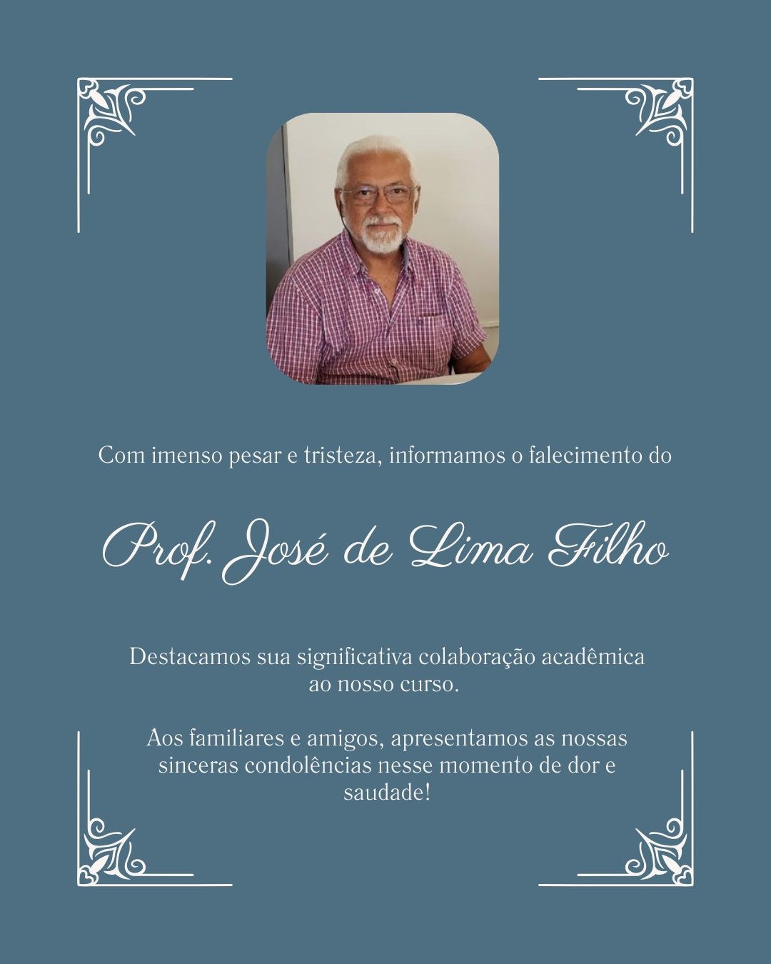 Nota de Pesar — Instituto de Ciências Atmosféricas